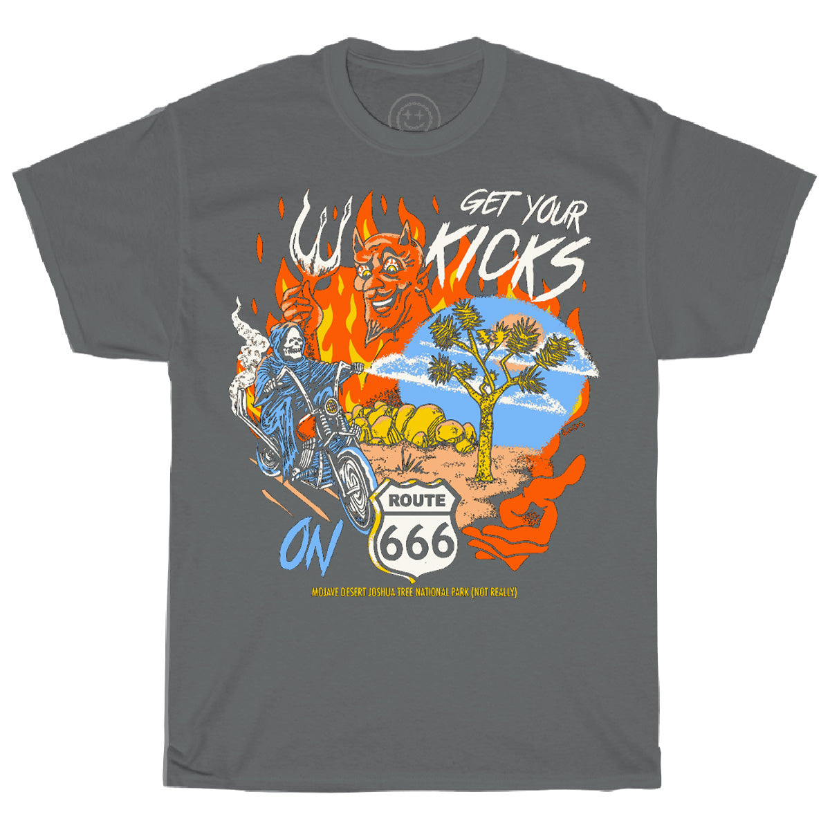 Route 666 Vintage Black Tee – Boss Dog Art